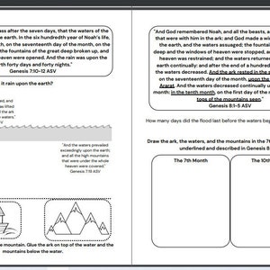 Noah and the Ark, Bible Worksheets, Noah Printable, Kids Bible Study ...