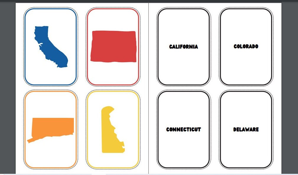 50 States, 50 US States, 50 States for Kids, US Geography, Kids ...