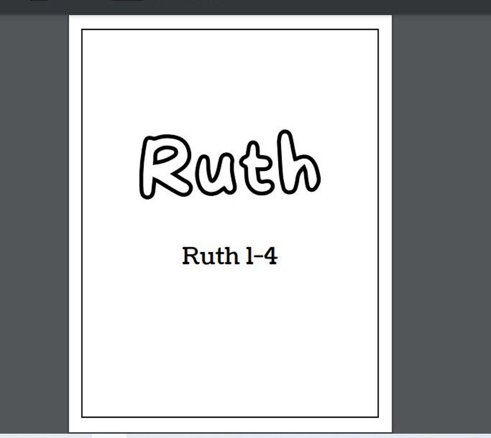 Book of Ruth, Bible Worksheets, Ruth Bible, Kids Bible Study, Ruth ...