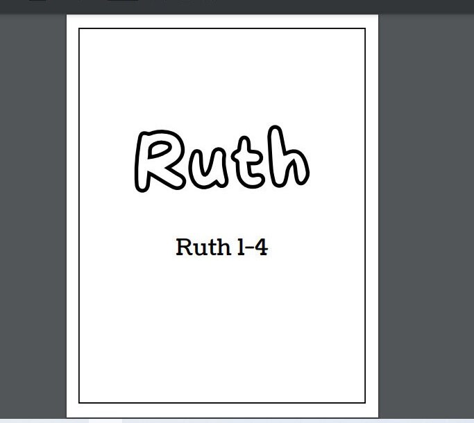 Book of Ruth, Bible Worksheets, Ruth Bible, Kids Bible Study, Ruth ...