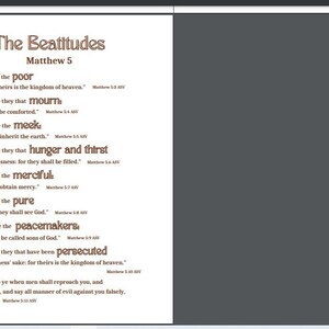 The Beatitudes, Beatitudes Poster, Beatitudes Printable, Matthew 5 ...