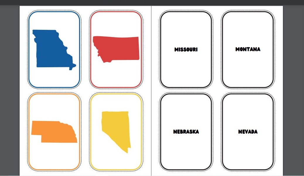 50 States, 50 US States, 50 States for Kids, US Geography, Kids ...