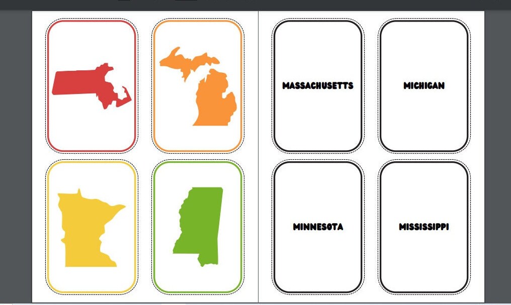 50 States, 50 US States, 50 States for Kids, US Geography, Kids ...