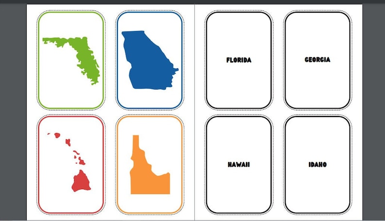 50 States, 50 US States, 50 States for Kids, US Geography, Kids ...