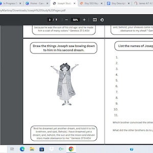 Story of Joseph, Bible Activity Pages, Bible Worksheets, Kids Bible ...