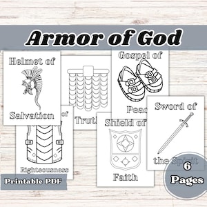 Armor of God, God’s Armor, Ephesians 6, Bible Coloring Pages, Bible ...