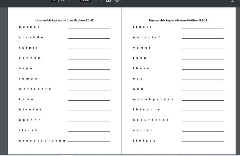 The Beatitudes, Beatitudes, Beatitudes Printable, Matthew 5, Bible ...