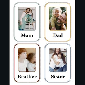 Family Flashcards, Family Flash Cards, Family Members, Flashcard ...