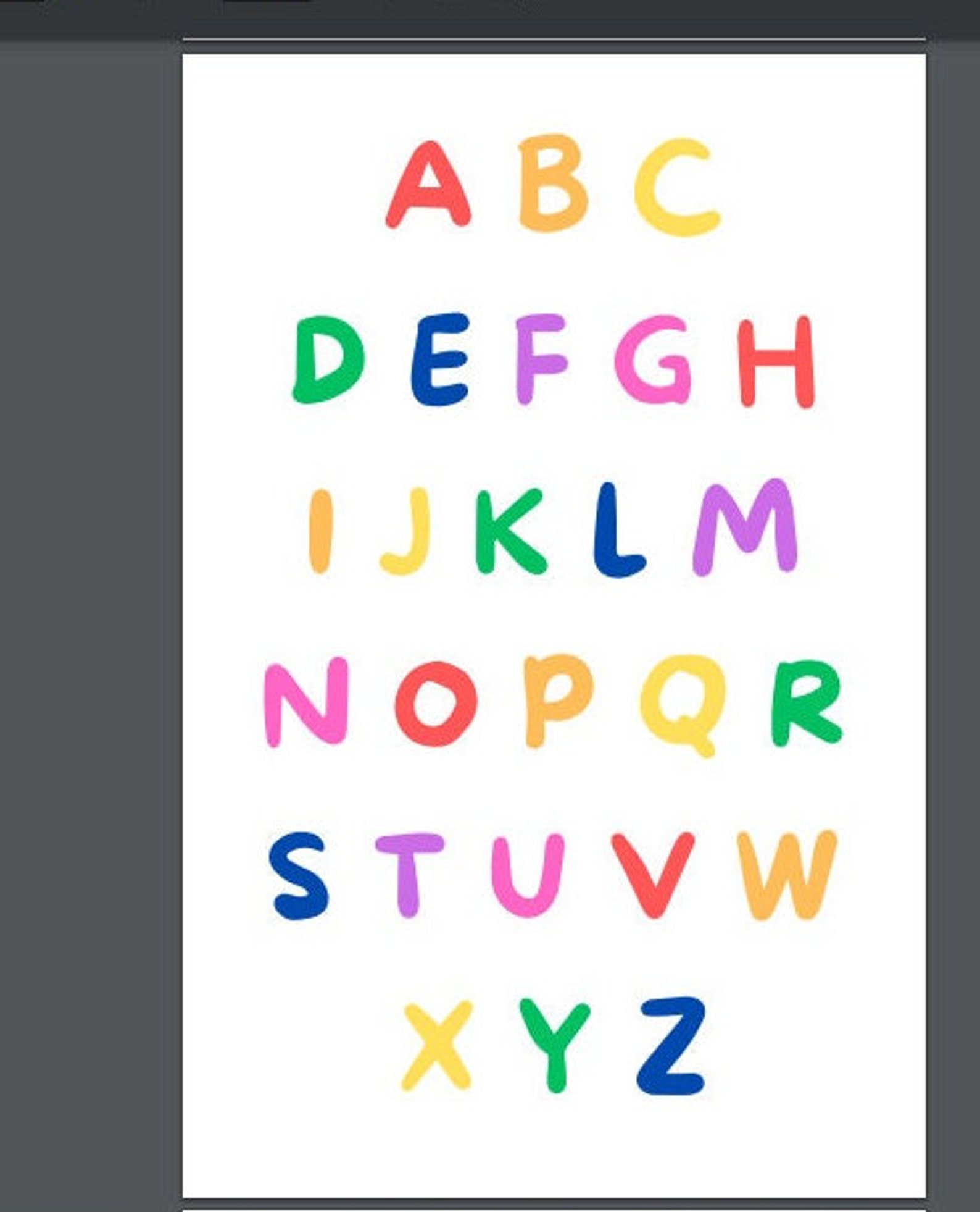 Alphabet Poster, Kids Alphabet Poster, ABC Poster, Abcs Poster, Abcs ...