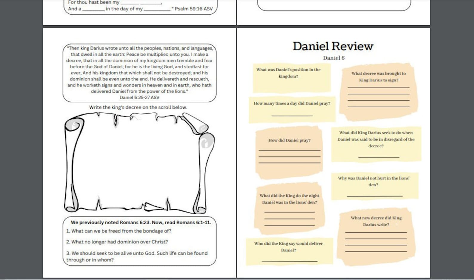 Daniel Bible, Bible Worksheets, Kids Bible Printable, Kids Bible Study ...