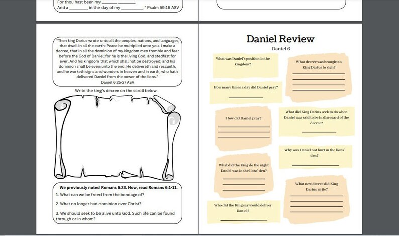 Daniel Bible, Bible Worksheets, Kids Bible Printable, Kids Bible Study ...