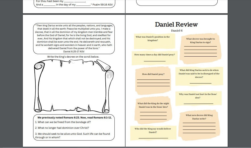 Daniel Bible, Bible Worksheets, Kids Bible Printable, Kids Bible Study ...
