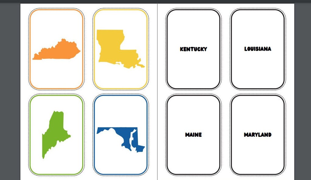 50 States, 50 US States, 50 States for Kids, US Geography, Kids ...