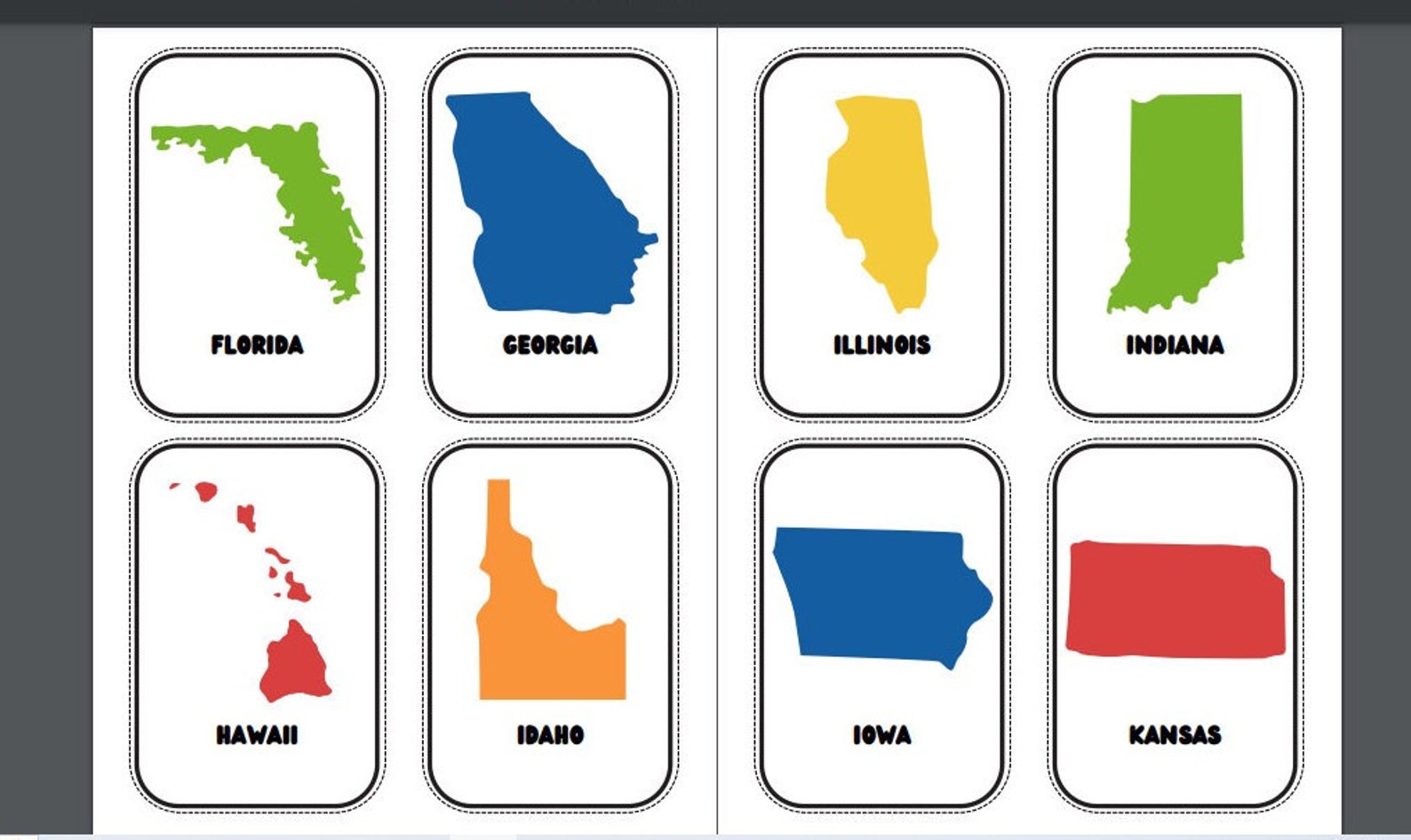 50 States, 50 US States, 50 States for Kids, US Geography, Kids ...