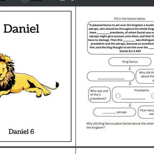 Daniel Bible, Bible Worksheets, Kids Bible Printable, Kids Bible Study ...