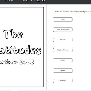 The Beatitudes, Beatitudes, Beatitudes Printable, Matthew 5, Bible ...
