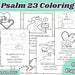 Psalm 23, Psalm 23 Printable, Psalms 23, Bible Coloring Pages, Bible ...