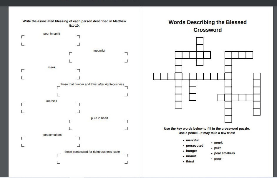 The Beatitudes, Beatitudes, Beatitudes Printable, Matthew 5, Bible ...