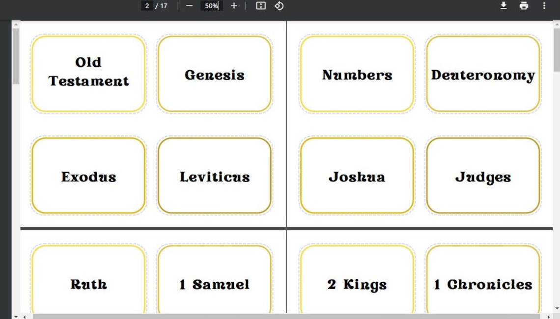 Books of the Bible Flashcards, Books of Bible Cards for Kids, Kids ...