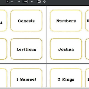 Books of the Bible Flashcards, Books of Bible Cards for Kids, Kids ...