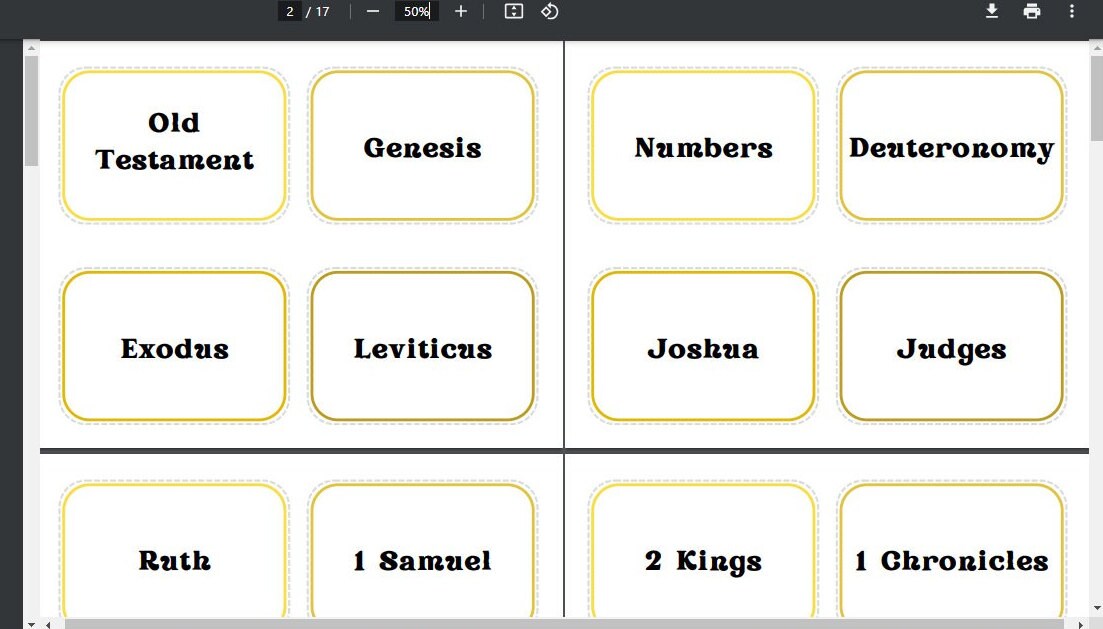 Books of the Bible Flashcards, Books of Bible Cards for Kids, Kids Bible Activity, Kids Bible ...