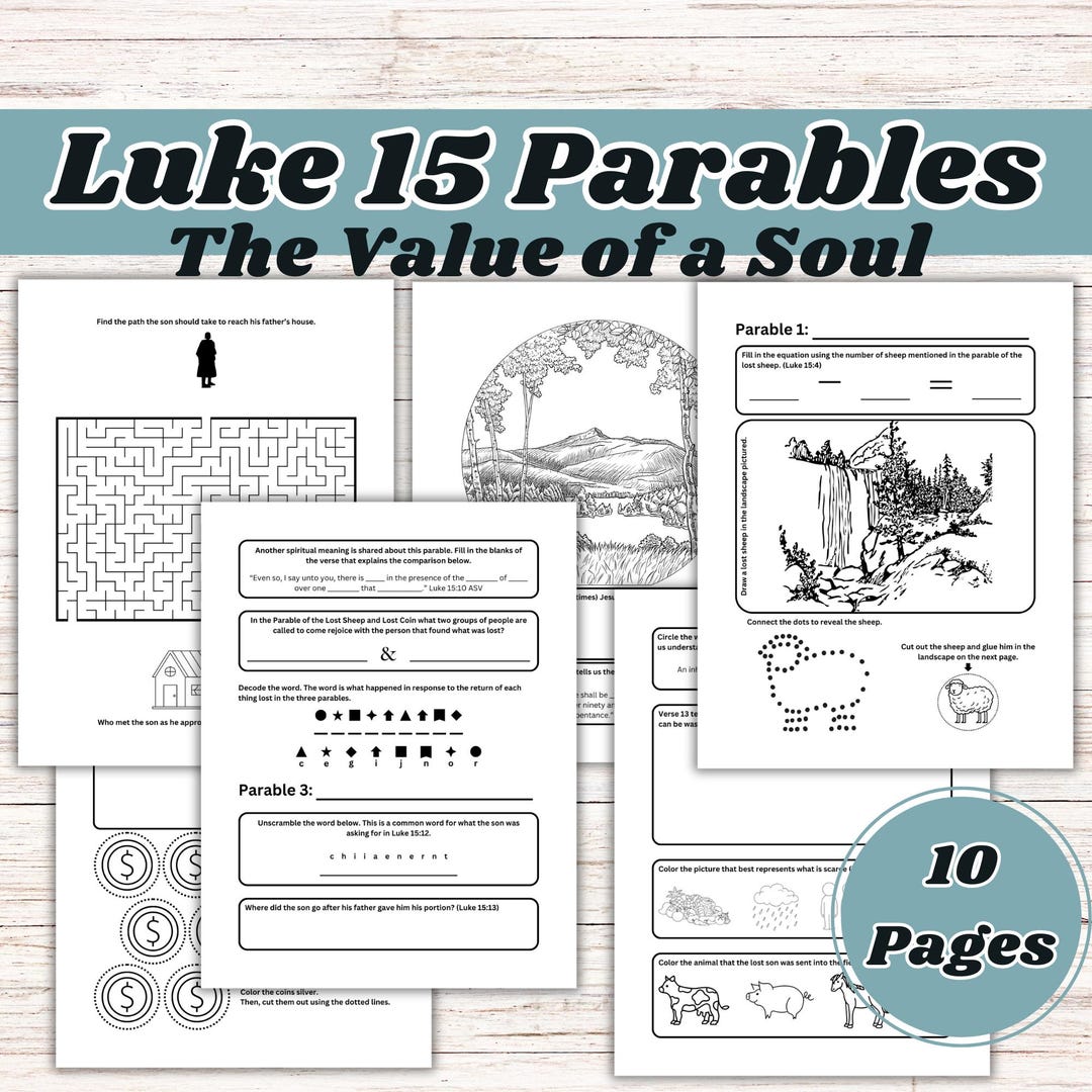 Parables of Jesus, Jesus Parables, Parables, Kids Bible Lessons, Bible ...