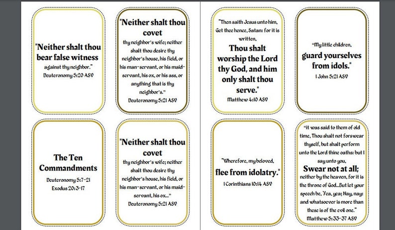 10 Commandments, Kids Bible Printable, Sunday School, Bible Learning ...