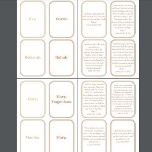 Bible Characters, Kids Bible Cards, Bible Flash Cards, Kids Bible Study ...