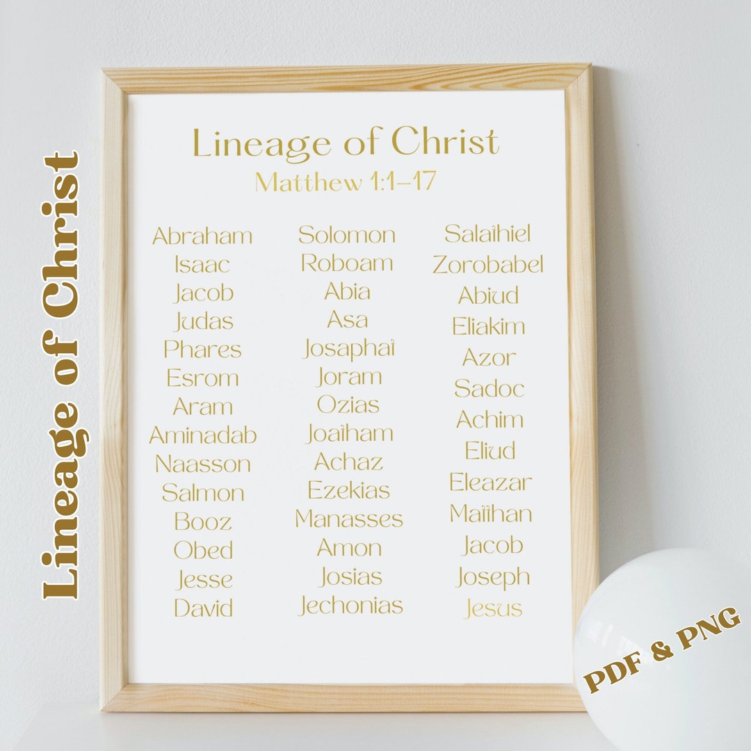 Jesus Family, Genealogy of Jesus, Jesus Printable, Jesus Family Tree ...