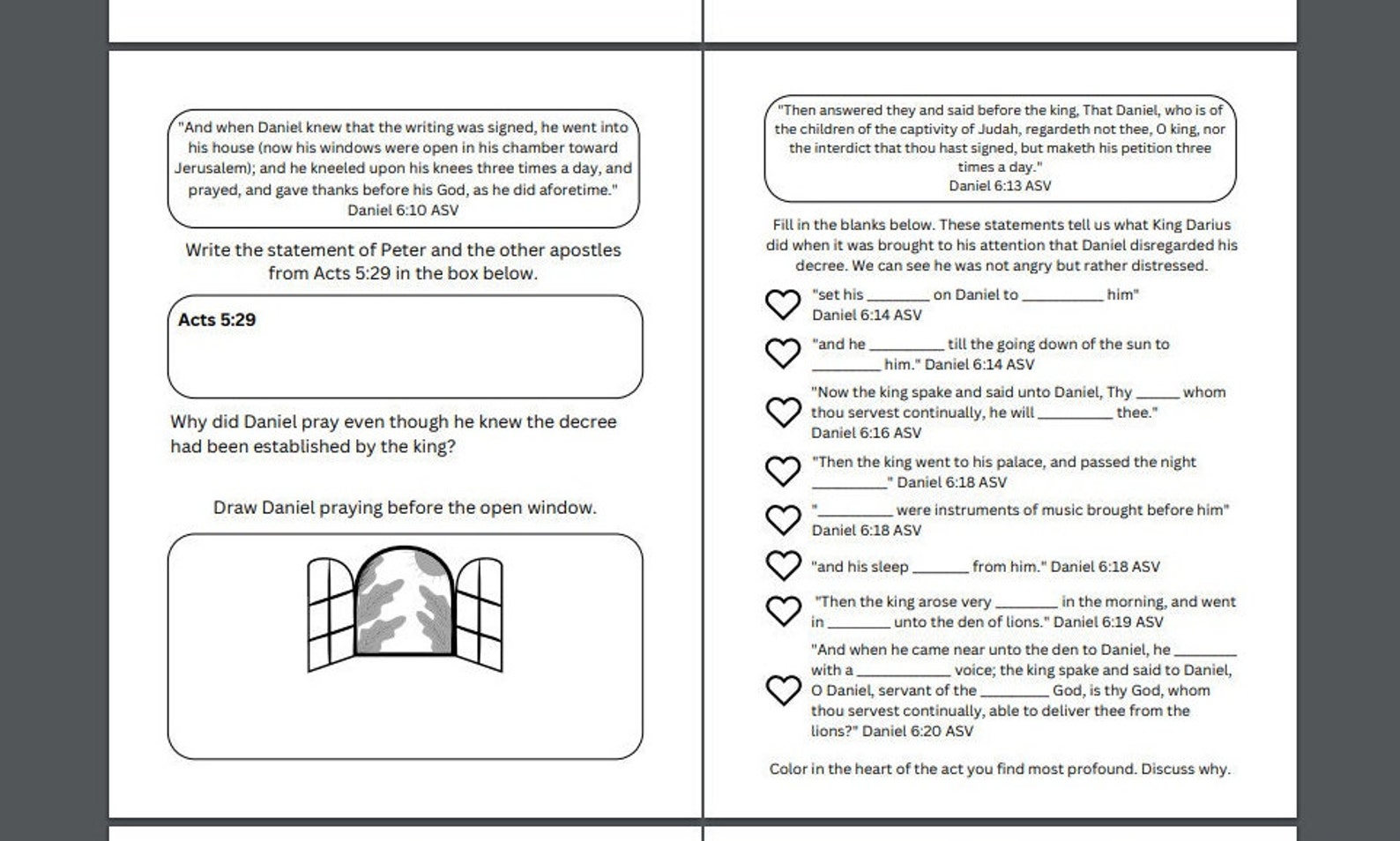 Daniel Bible, Bible Worksheets, Kids Bible Printable, Kids Bible Study ...