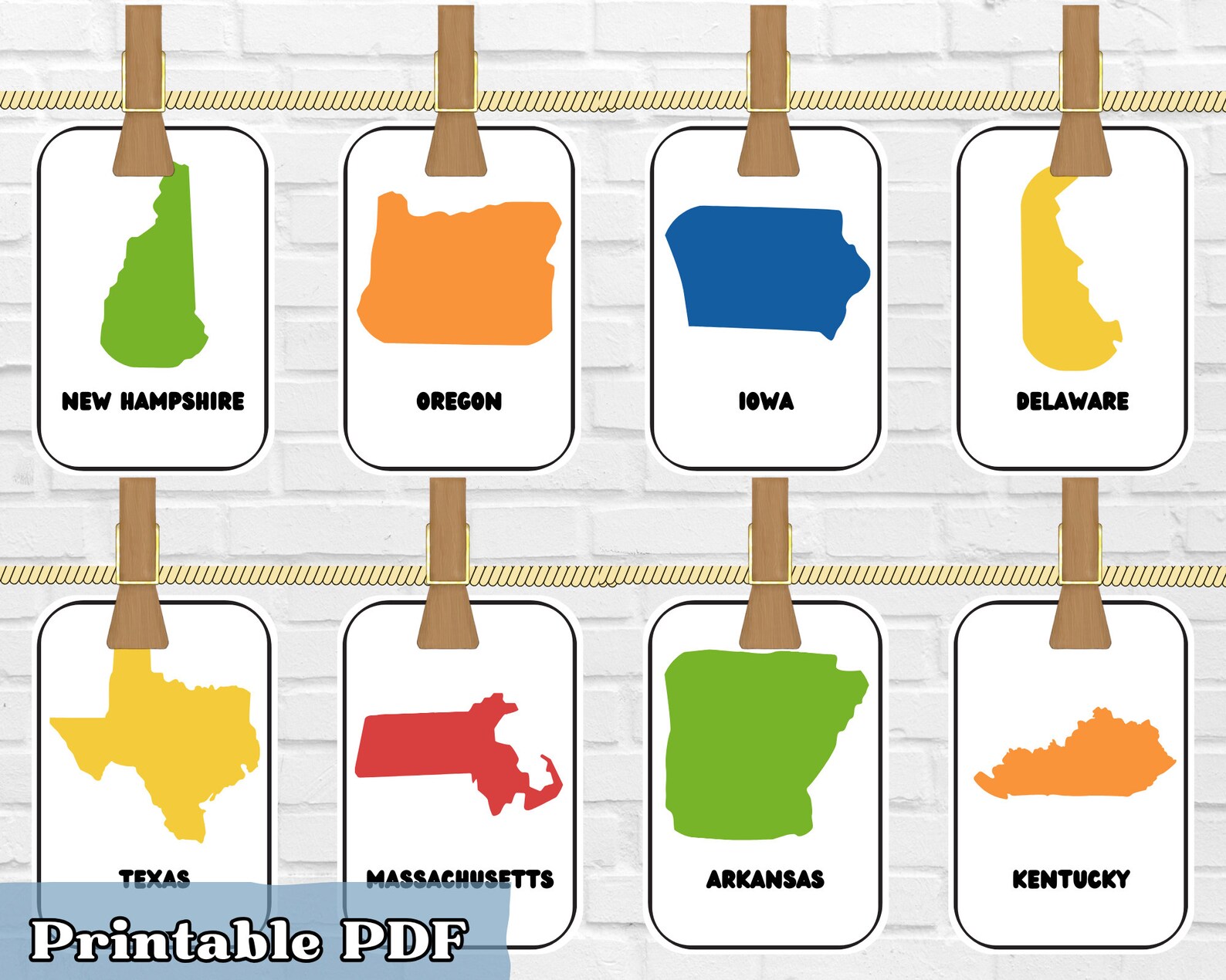 50 States, 50 US States, 50 States for Kids, US Geography, Kids ...