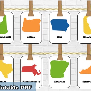 50 States, 50 US States, 50 States for Kids, US Geography, Kids ...