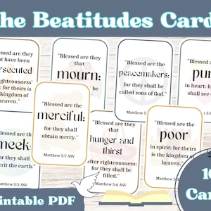 The Beatitudes, Beatitudes, Beatitudes Printable, Matthew 5, Sunday ...
