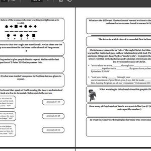 Bible Activity Pages, Revelation, Bible Worksheets, Kids Bible Lessons ...