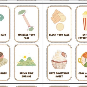 Self Care Cards, Selfcare Cards, Self Care Flashcards, Self Care Ideas ...