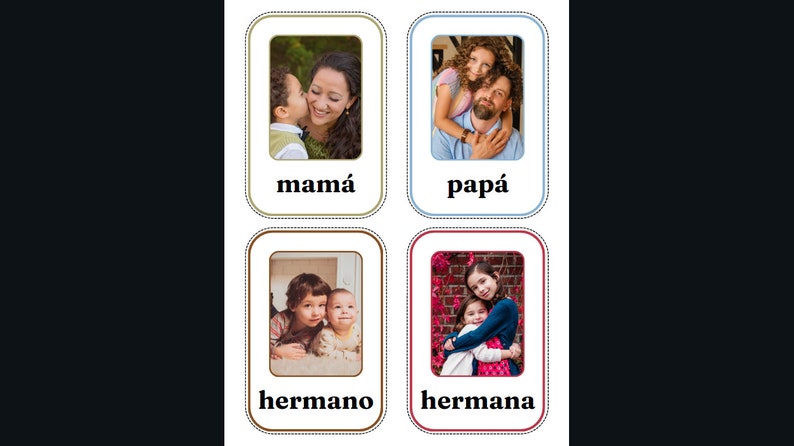 Family Flashcards, Family Flash Cards, Family Members, Flashcard ...