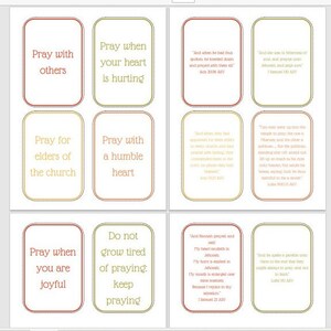 How to Pray, Kids Prayer Cards, Childrens Prayer, Bible Flashcards ...