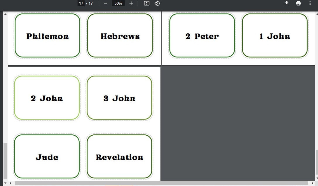 Books of the Bible Flashcards, Books of Bible Cards for Kids, Kids ...