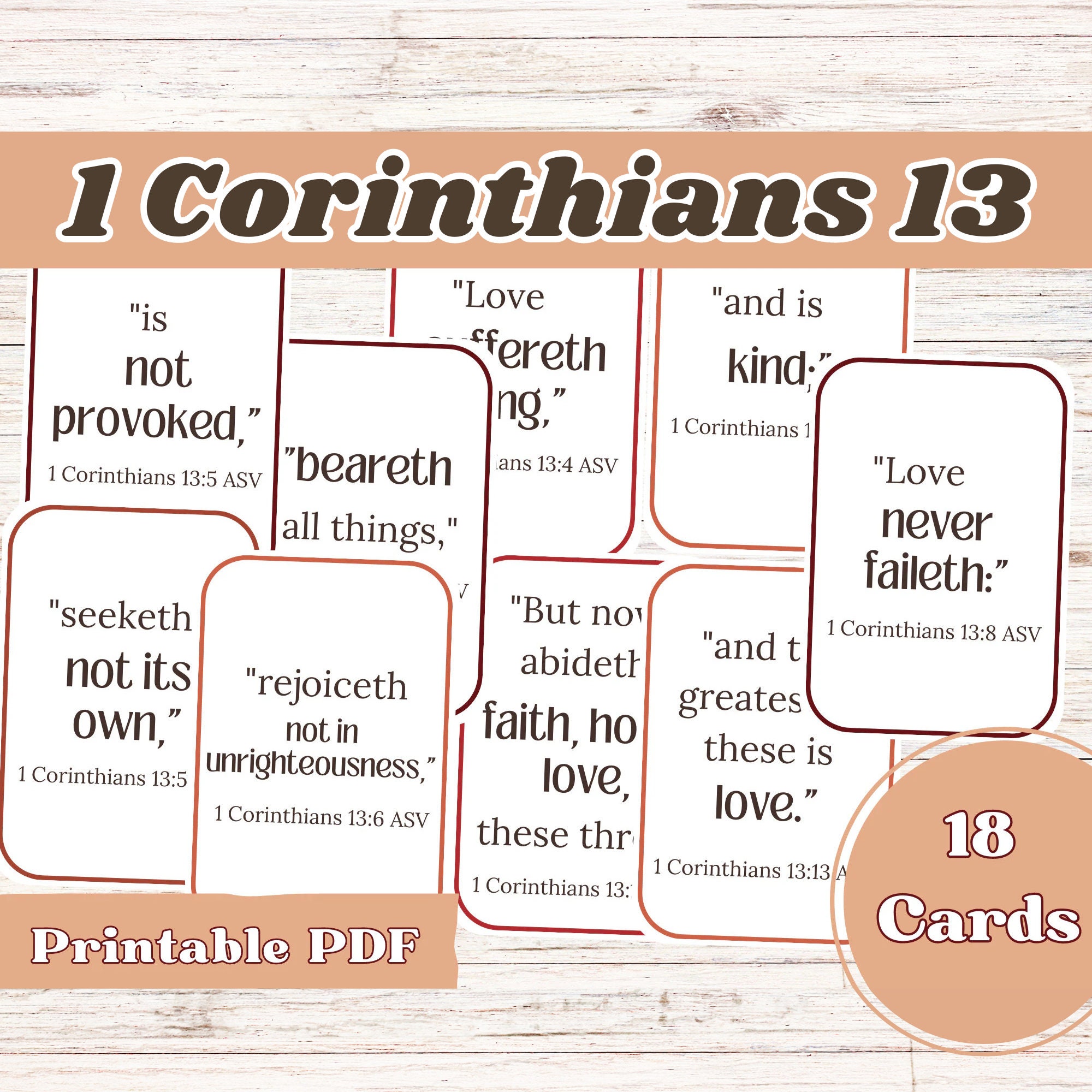 1 Corinthians 13, Bible Flashcards, Corinthians, Corinthians 13, Bible ...
