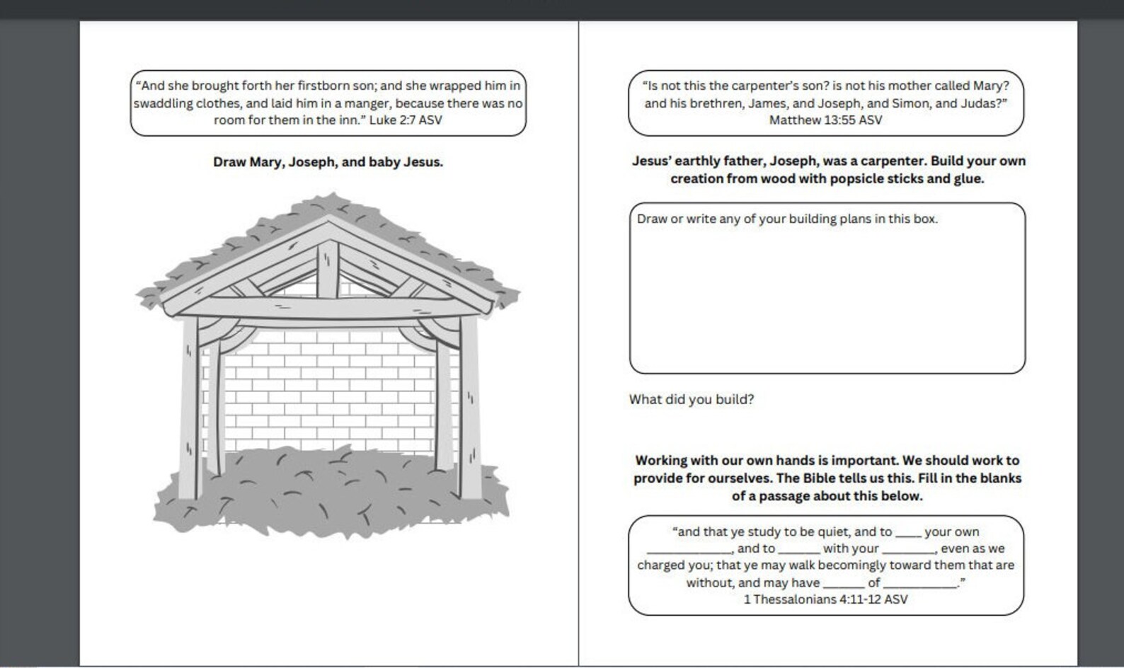 Life of Jesus, Bible Worksheets, Jesus Printable, Kids Bible Study ...