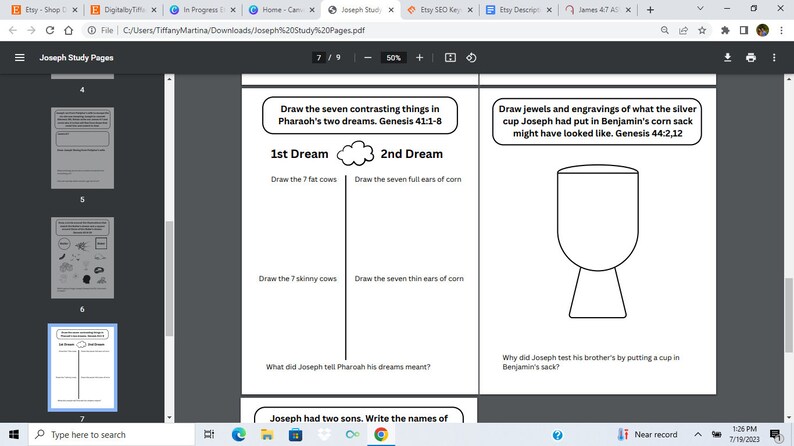 Story of Joseph, Bible Activity Pages, Bible Worksheets, Kids Bible ...