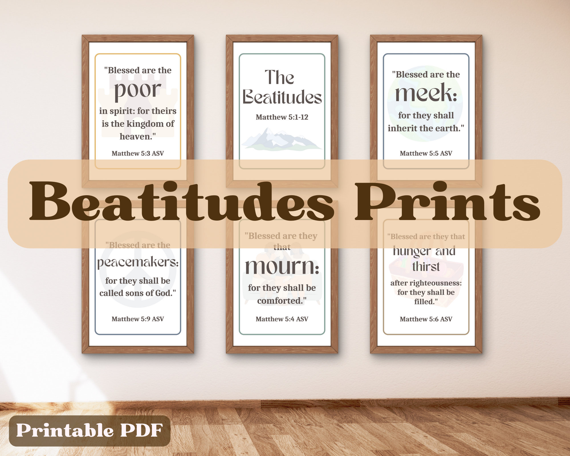 The Beatitudes, Beatitudes, Beatitudes Printable, Matthew 5, Beatitudes ...