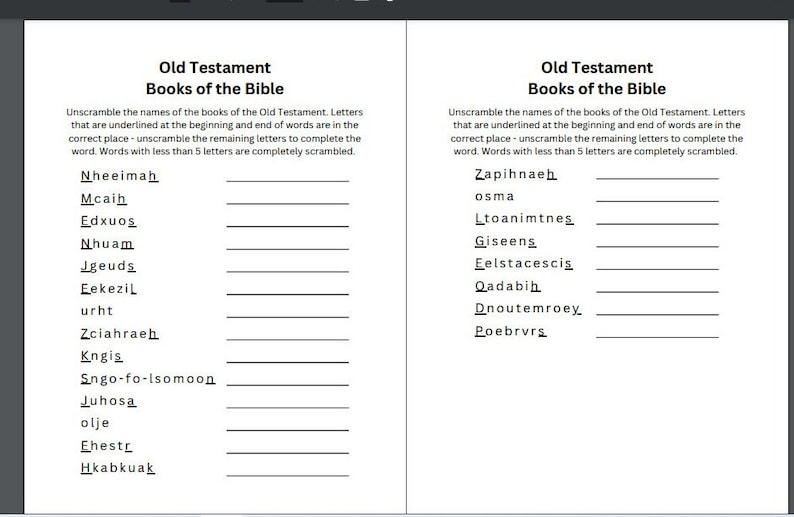 Books of the Bible, Old Testament, Books of Bible, Bible Books, Kids ...