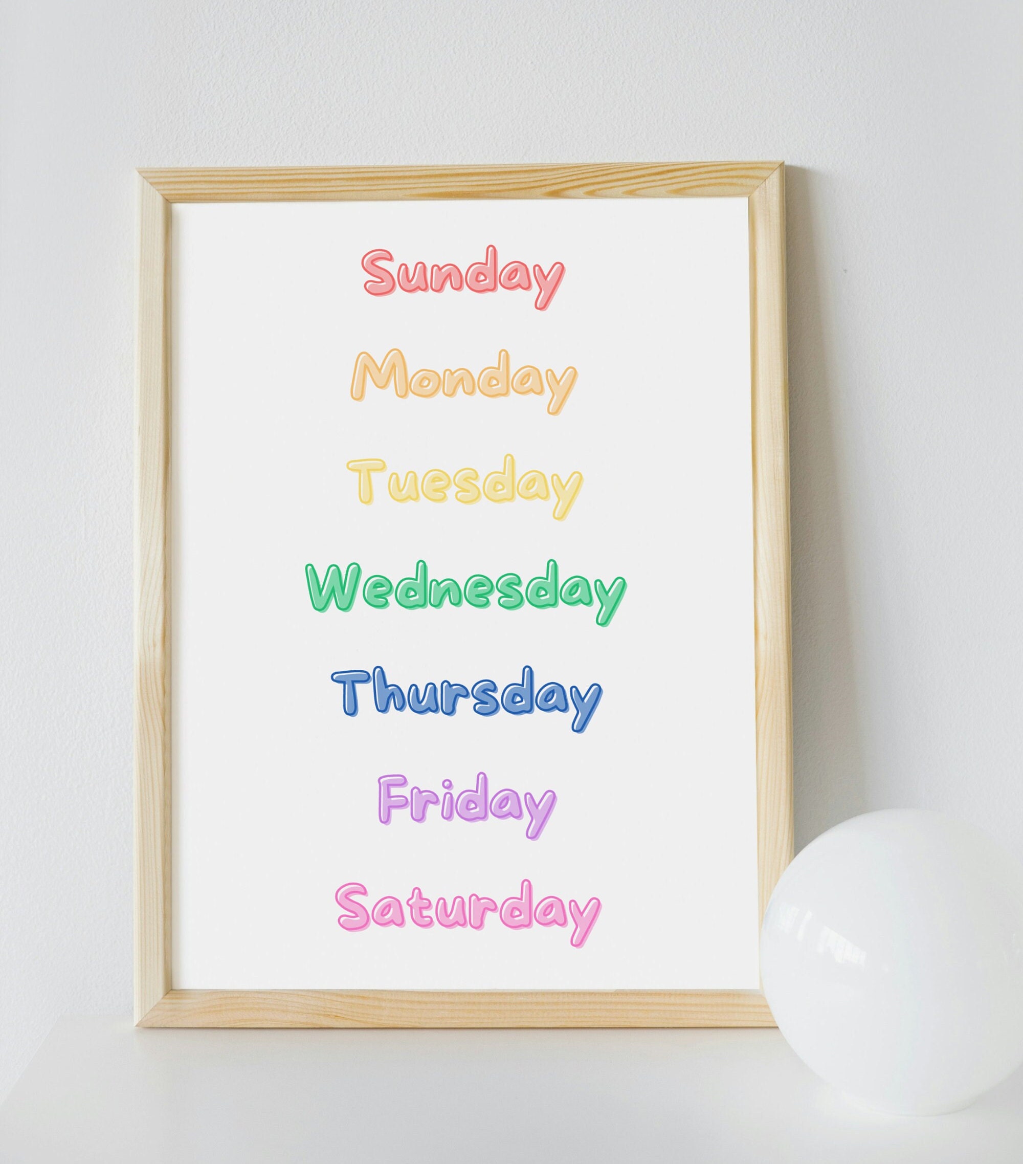 Days of the Week, Months of the Year, Seasons of the Year, Weather ...