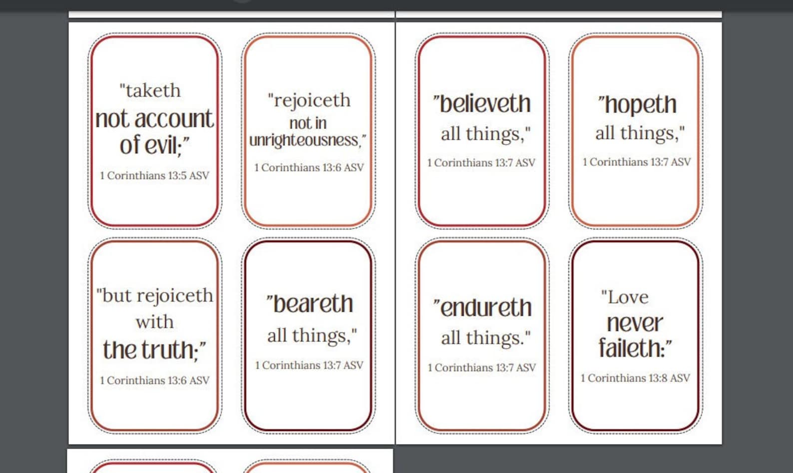 1 Corinthians 13, Bible Flashcards, Corinthians, Corinthians 13, Bible ...