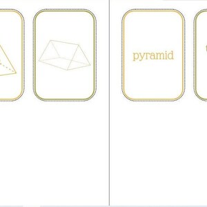 Shapes Flashcards, Shapes for Kids, Shape Flashcard, Math Printables ...