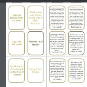 Miracles of Jesus, Jesus Miracles, Bible Flashcards, Kids Bible Cards ...