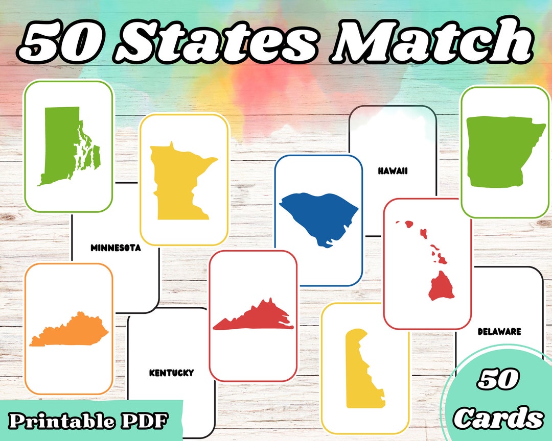 50 States, 50 US States, 50 States for Kids, US Geography, Kids ...