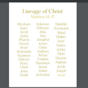 Jesus Family, Genealogy of Jesus, Jesus Printable, Jesus Family Tree ...