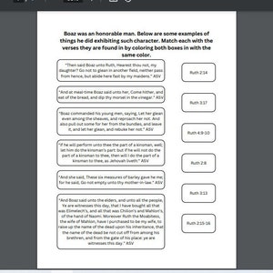 Book of Ruth, Bible Worksheets, Ruth Bible, Kids Bible Study, Ruth ...